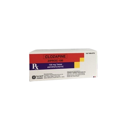 ZIPROC-100 Clozapine 100mg Tablet 100's price in the Philippines | MedsGo Pharmacy